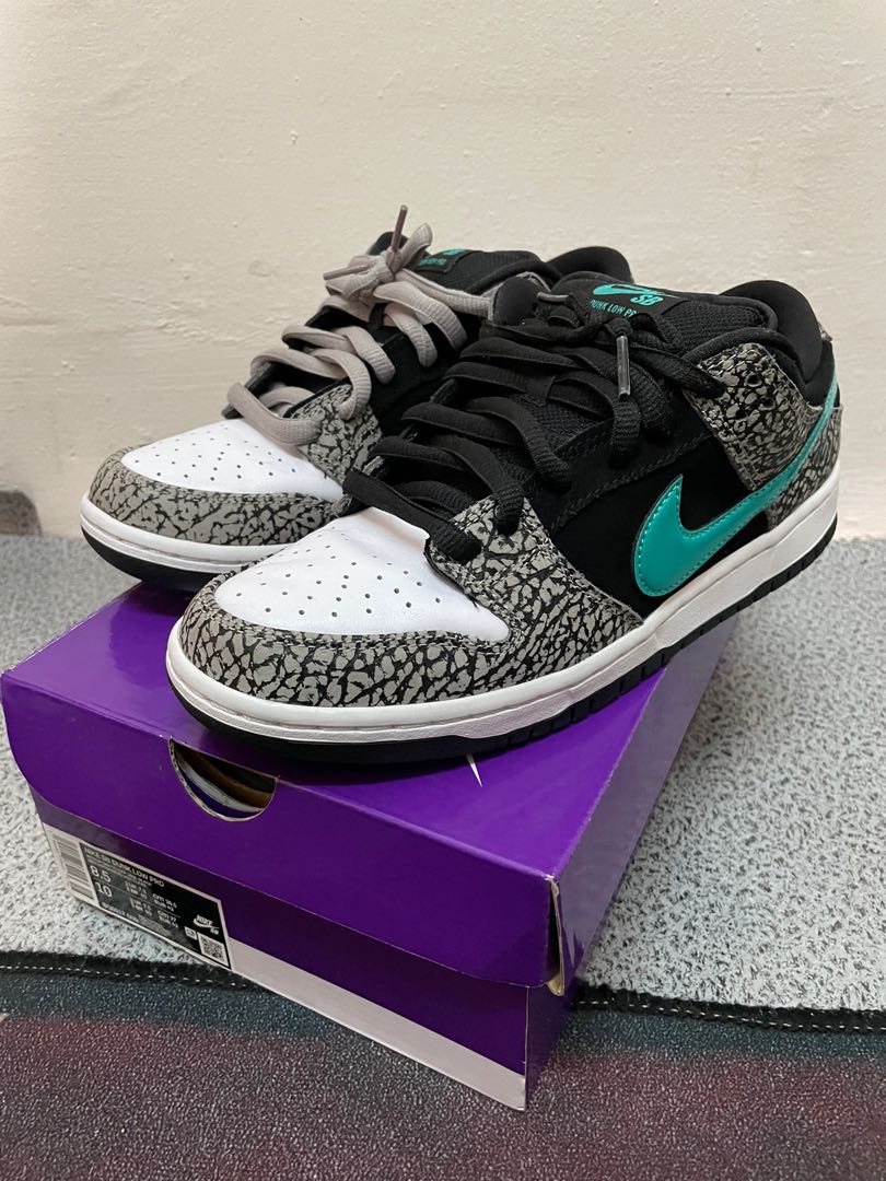 Nike Sb dunk low pro elephant print Atmos, Men's Fashion, Footwear ...