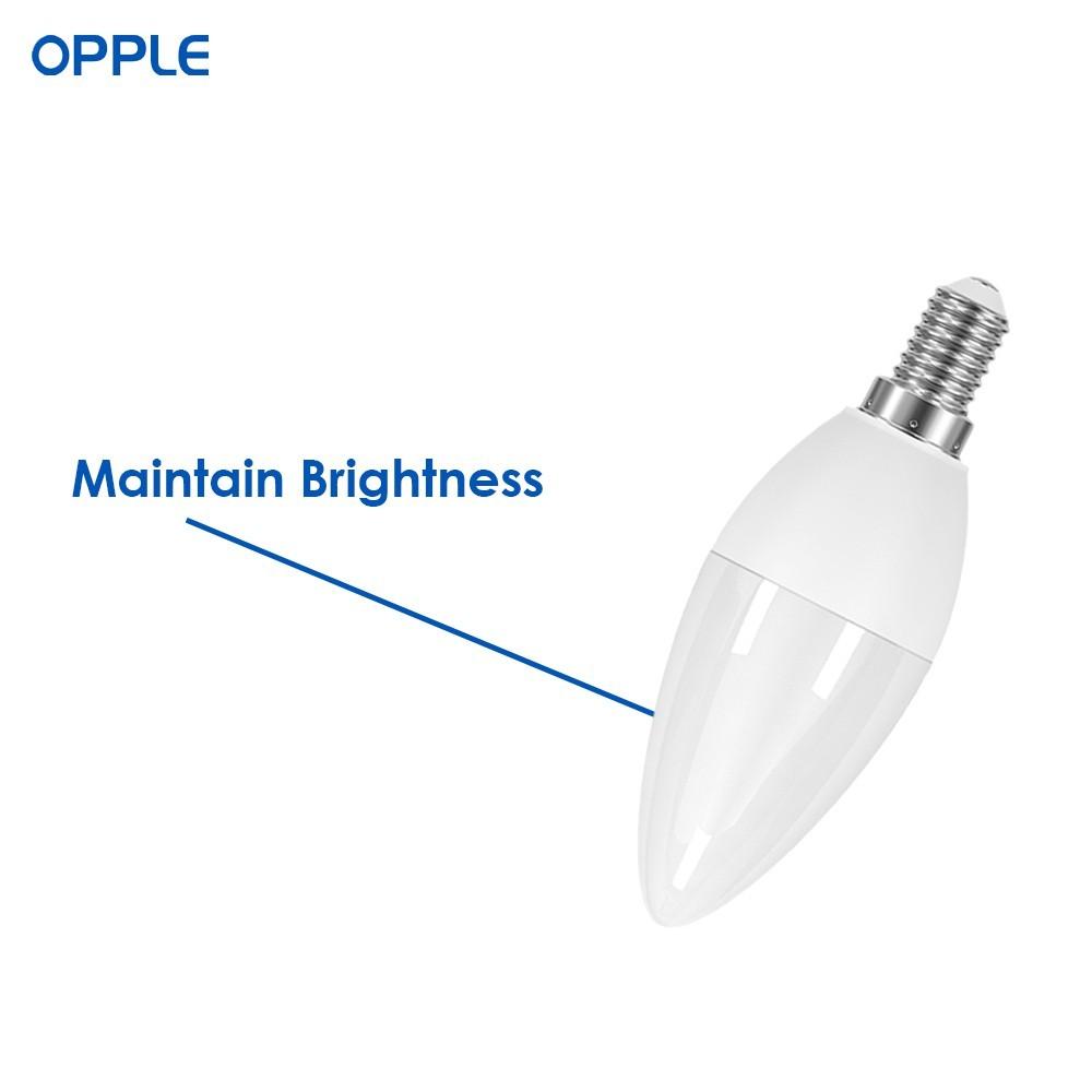 Opple LED Bulb E14 Utility Candle - 5 Watts Warm White, Furniture ...