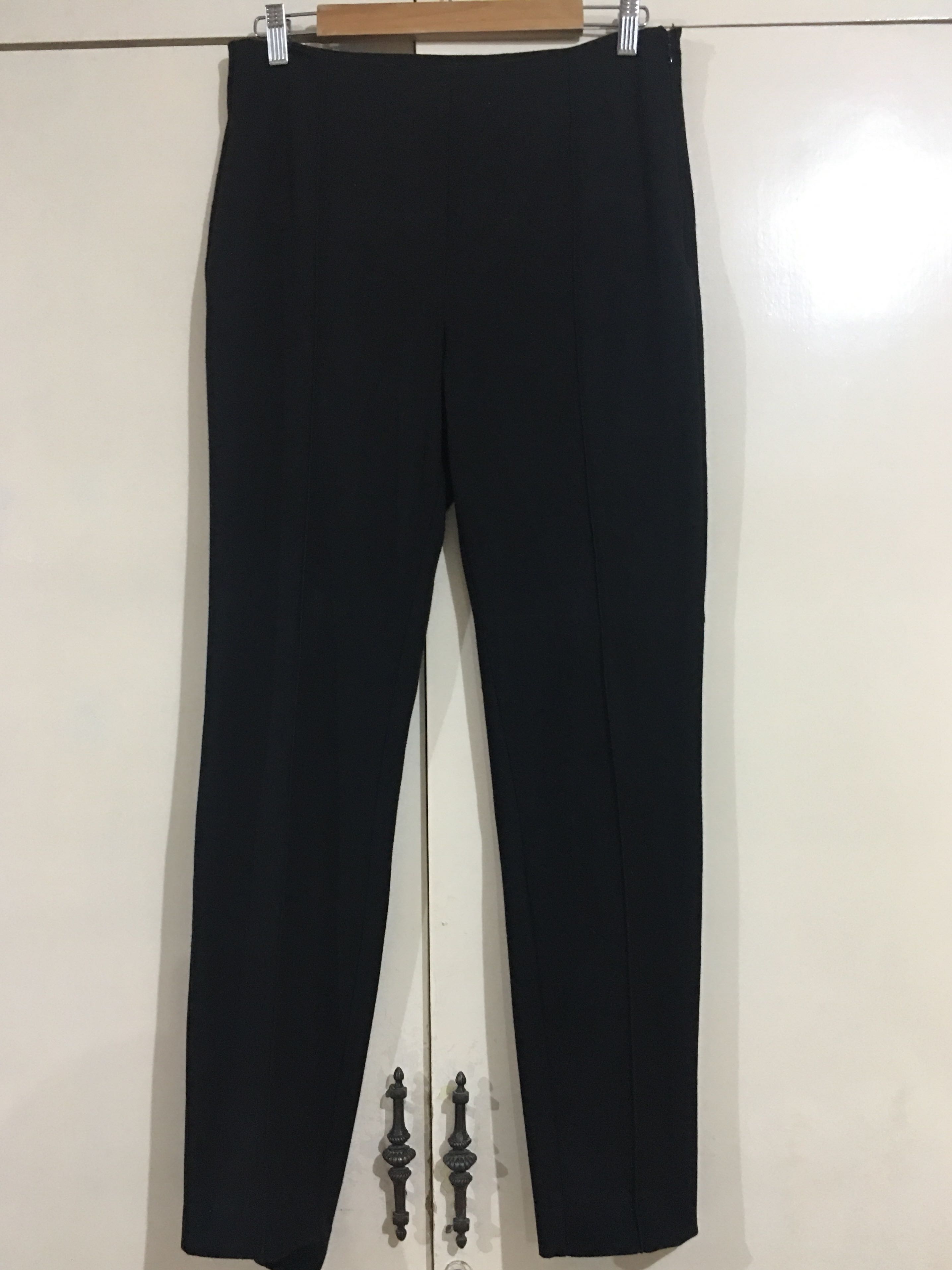 Original Mango Basics Black Slacks, Women's Fashion, Bottoms, Other ...