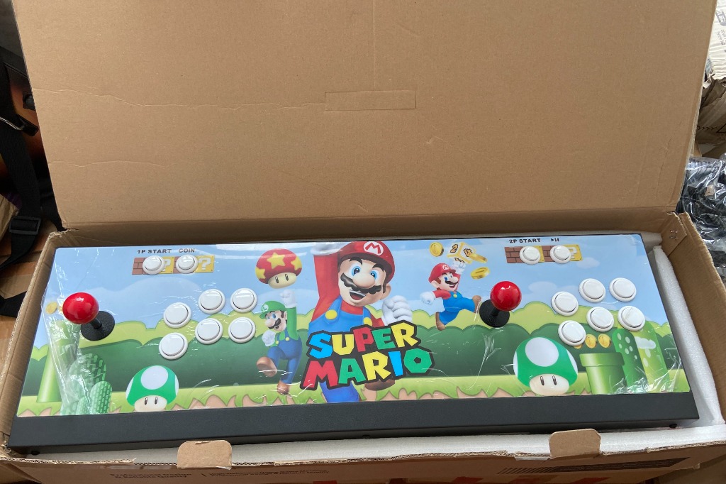 Pandora Arcade game machine / emulator (2021 version), Mario Skin ...