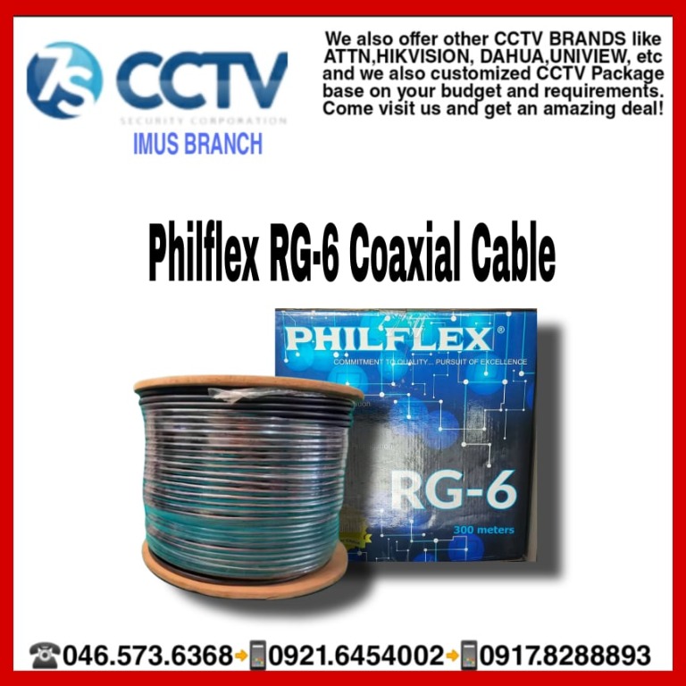 PHILFLEX RG-6 COAXIAL CABLE, Computers & Tech, Parts & Accessories ...