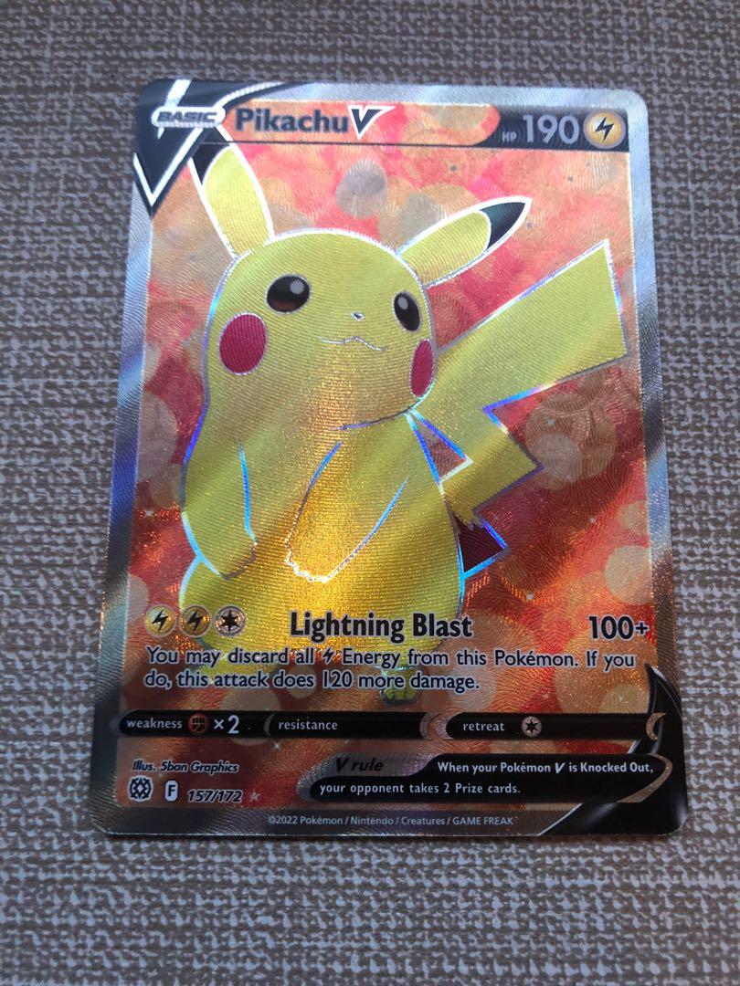 Pikachu V Full Art, Hobbies & Toys, Toys & Games on Carousell