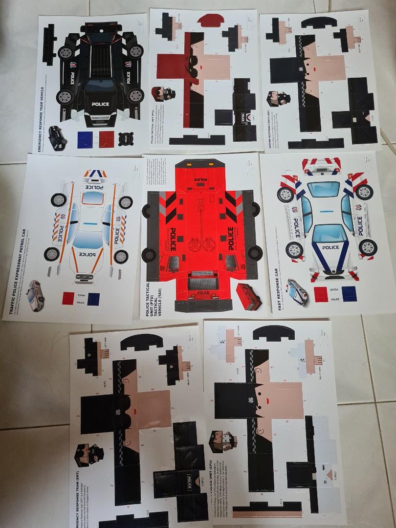 Police papercraft, Hobbies & Toys, Toys & Games on Carousell
