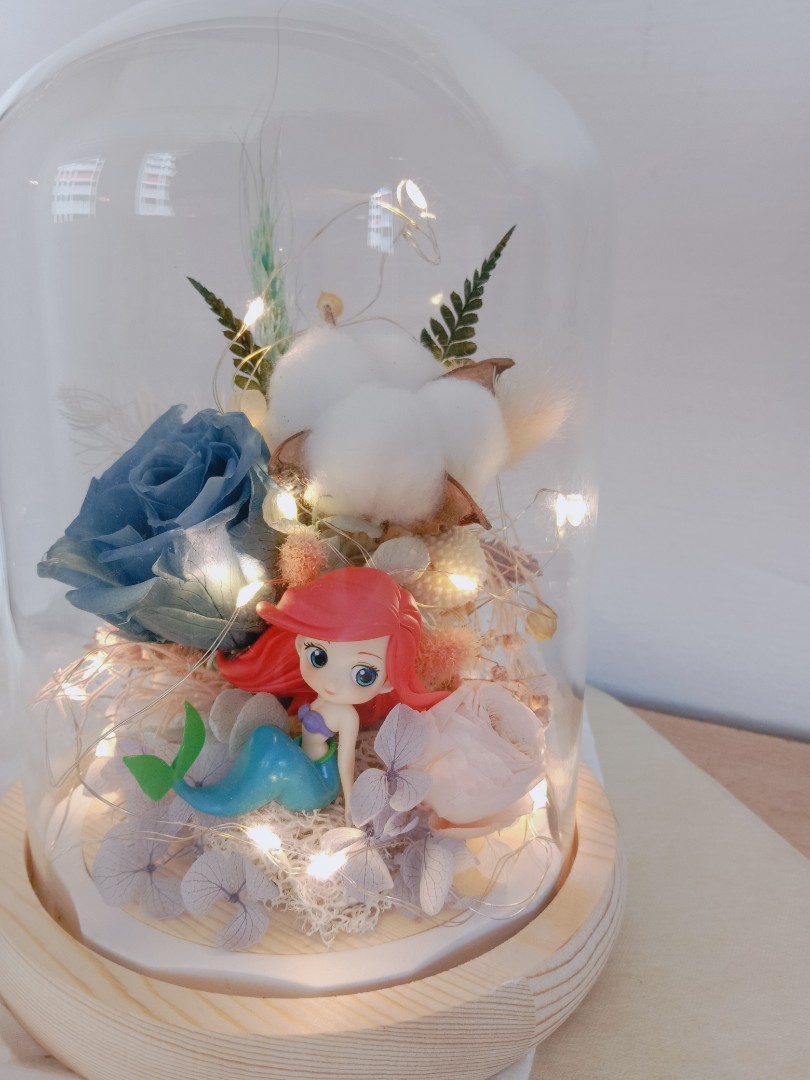 [Offer from 24 March-31 March] Preserved flower dome | Disney Ariel ...