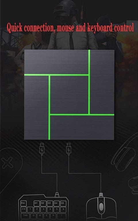 PXN K5 Pro Keyboard Mouse Converter Adapter Box Compatible with PS3, PS4, XBOX One, N-Switch FPS ...