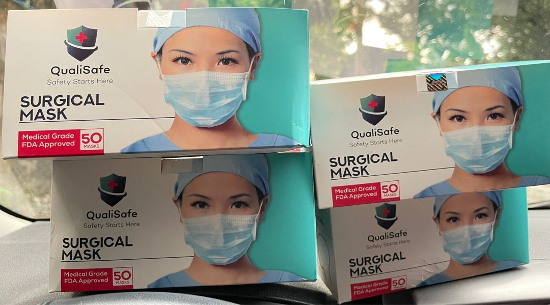 QUALISAFE SURGICAL MASK, Health & Nutrition, Face Masks & Face Shields ...