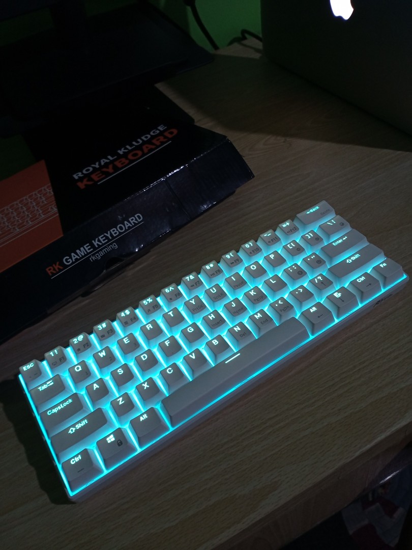 RK61 Mechanical Keyboard (Blue Backlight), Computers & Tech, Parts ...