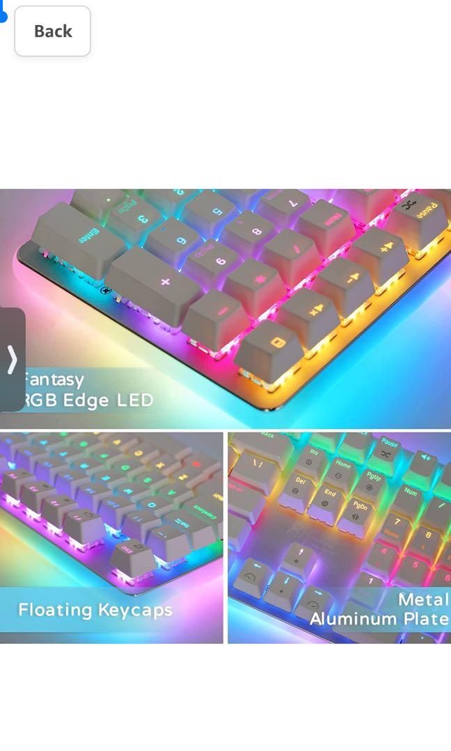 RK ROYAL KLUDGE RK918 Wired Mechanical Keyboard, RGB Backlit Gaming ...