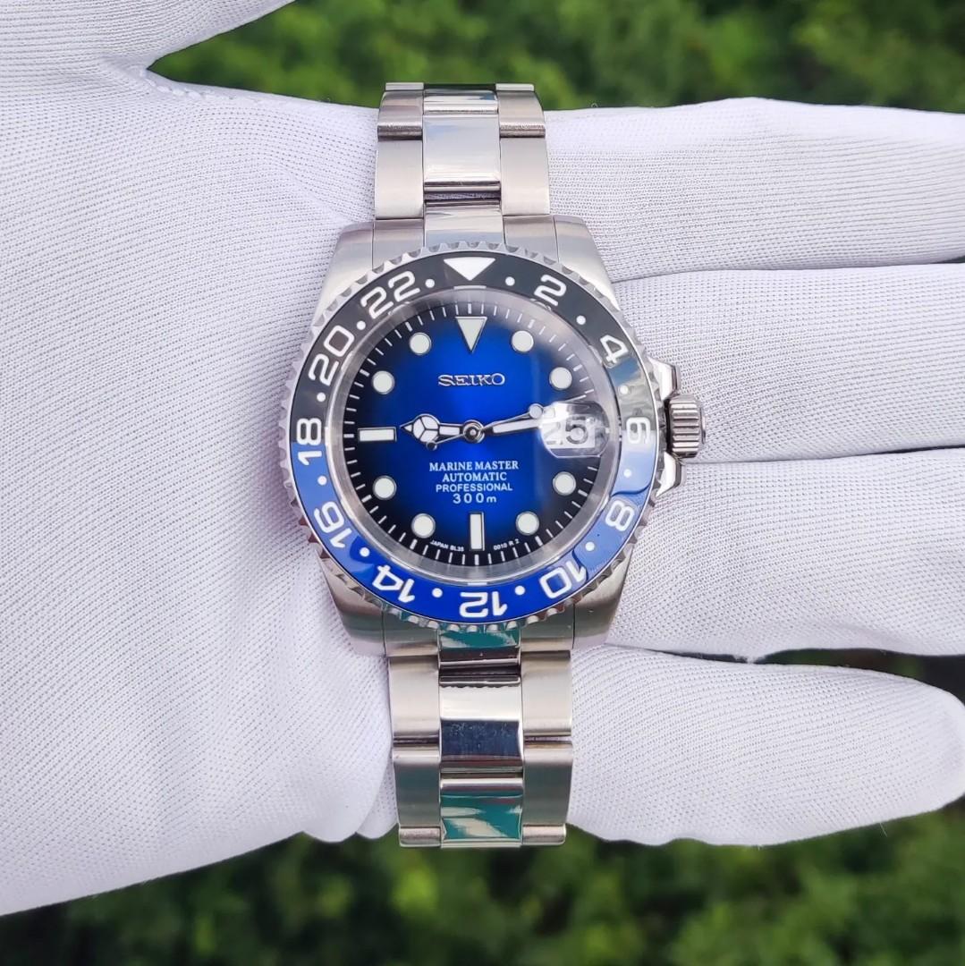 Seikolex Batman Gradient Blue Mod, Luxury, Watches on Carousell