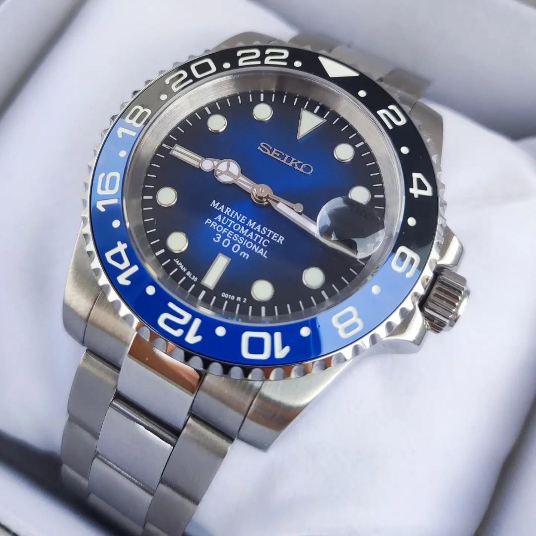 Seikolex Batman Gradient Blue Mod, Luxury, Watches on Carousell