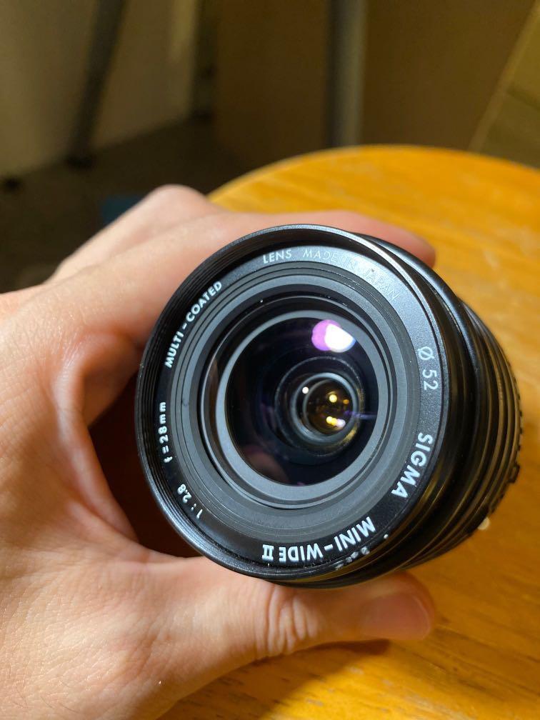Sigma Super-Wide II 24mm f2.8 + Sigma Mini-Wide II 28mm f2.8 (28 sold ...