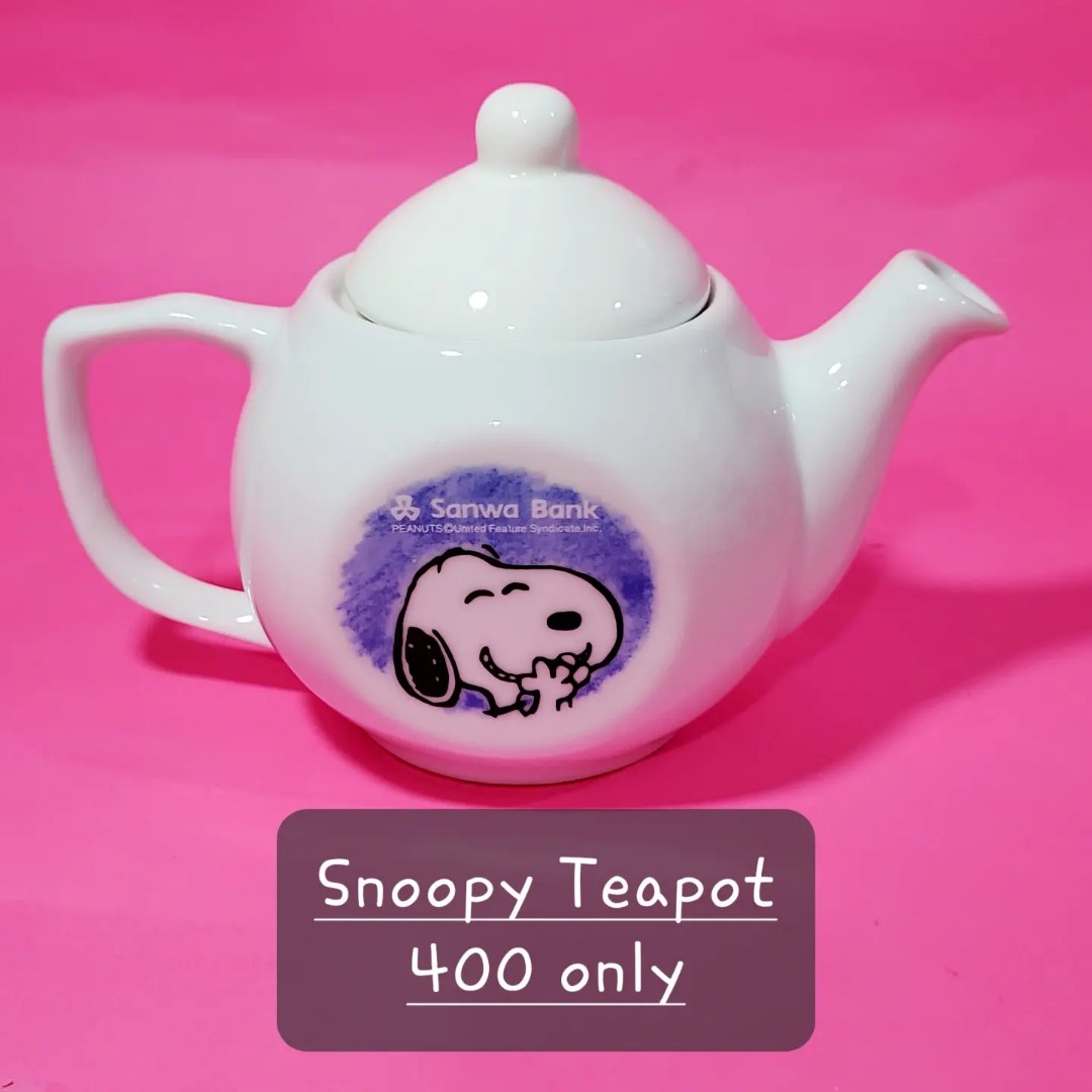 Snoopy Teapot, Furniture & Home Living, Kitchenware & Tableware, Coffee ...