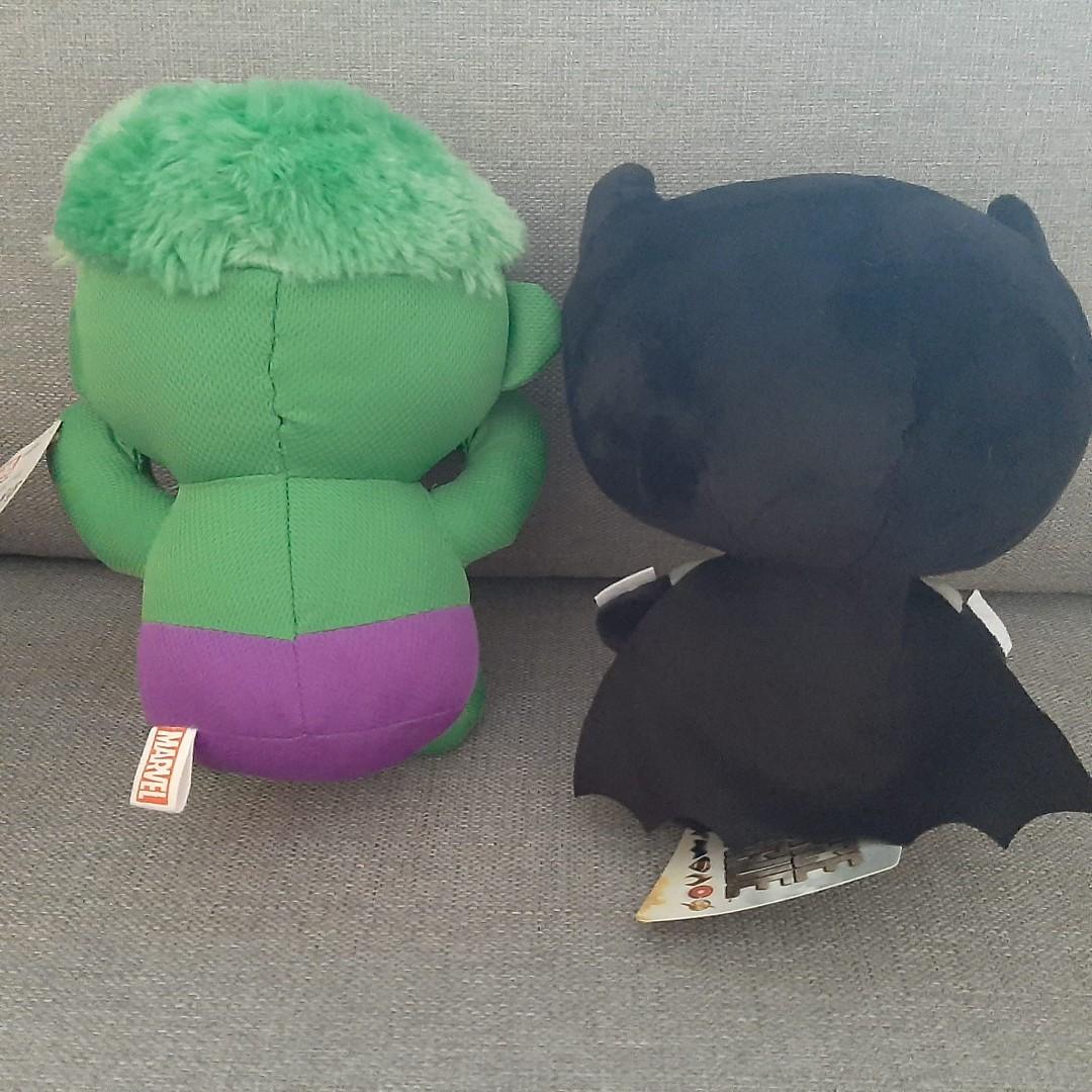 Superhero plush toys hulk spiderman batman captain america marvel dc ...