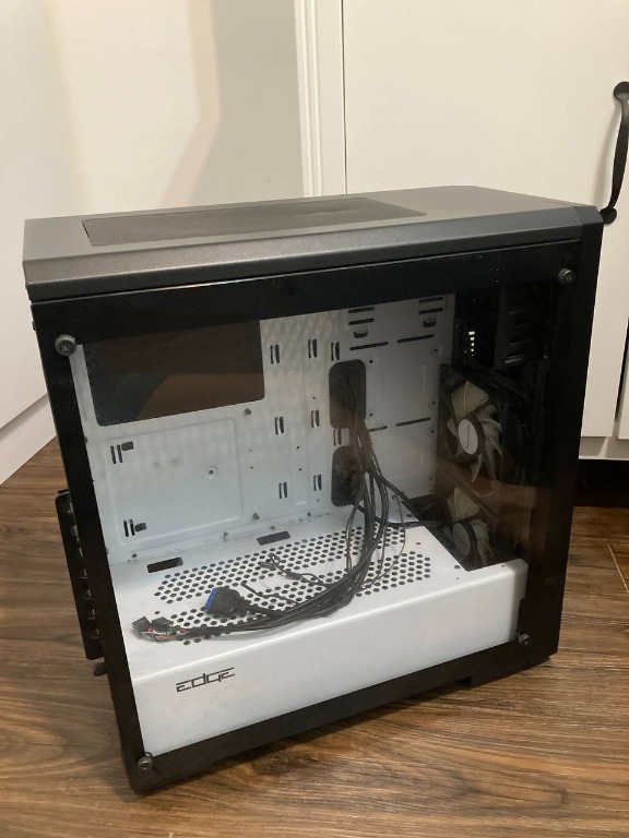 Tecware Edge TG PC Case (White), Computers & Tech, Desktops on Carousell
