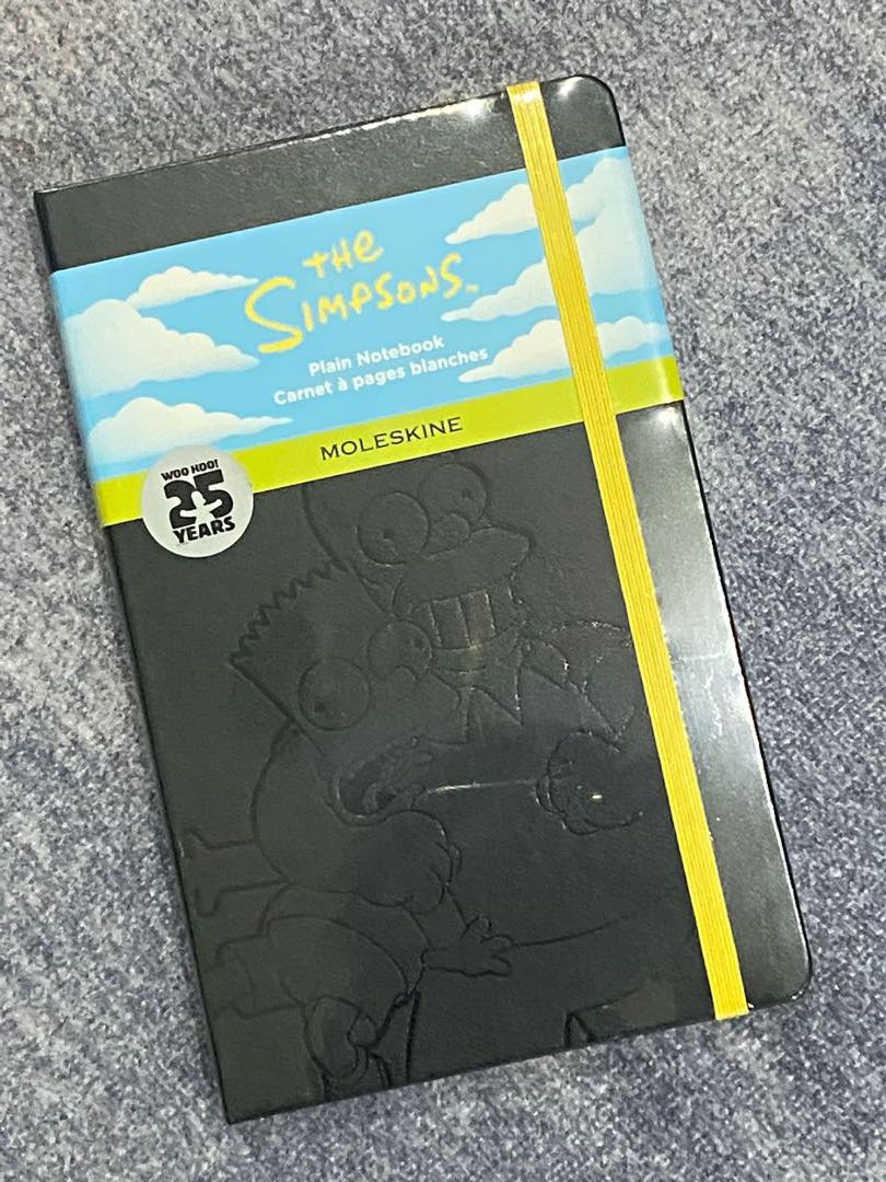 The simpsons x Moleskine Special Edition Notebook, Hobbies & Toys ...