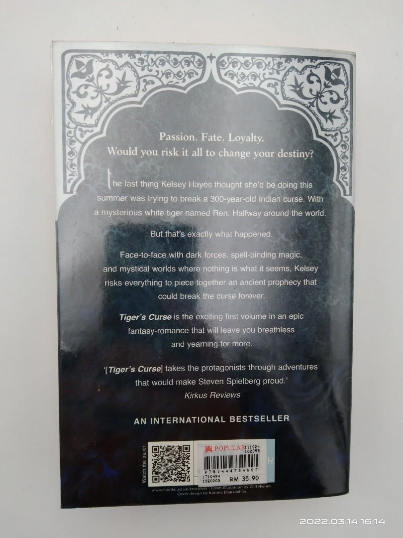 Tiger's Curse Colleen Houck Fantasy Mystic Adventure Teen Story Book, Hobbies & Toys, Books ...