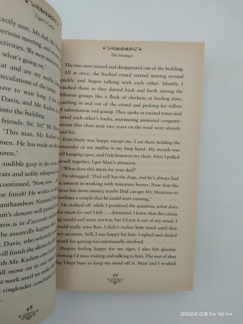 Tiger's Curse Colleen Houck Fantasy Mystic Adventure Teen Story Book, Hobbies & Toys, Books ...