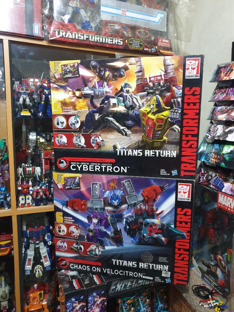 Transformers Titans Returns cybertron chaos on velocitron 2 boxes ONLY ...
