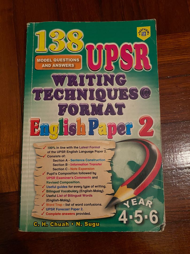 Upsr English Paper 2 Writing Techniques Format Hobbies And Toys Books