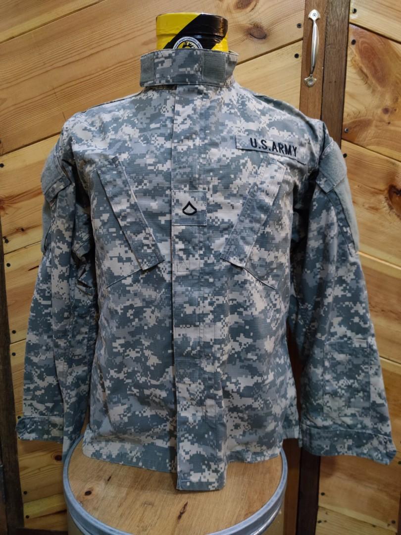 US Army ACU Coat/Uniform (Insects Repellent) Military Issue, Men's ...