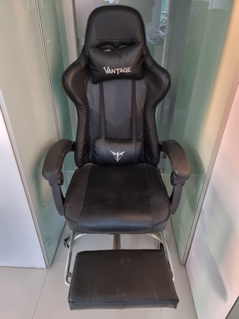 Vantage gaming chair office chair with leg rest, Furniture & Home ...