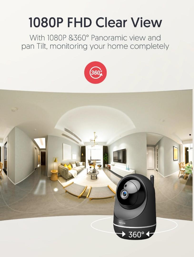 Victure PC650 Security Camera [2021 Upgraded] Wi-Fi Camera, Victure ...