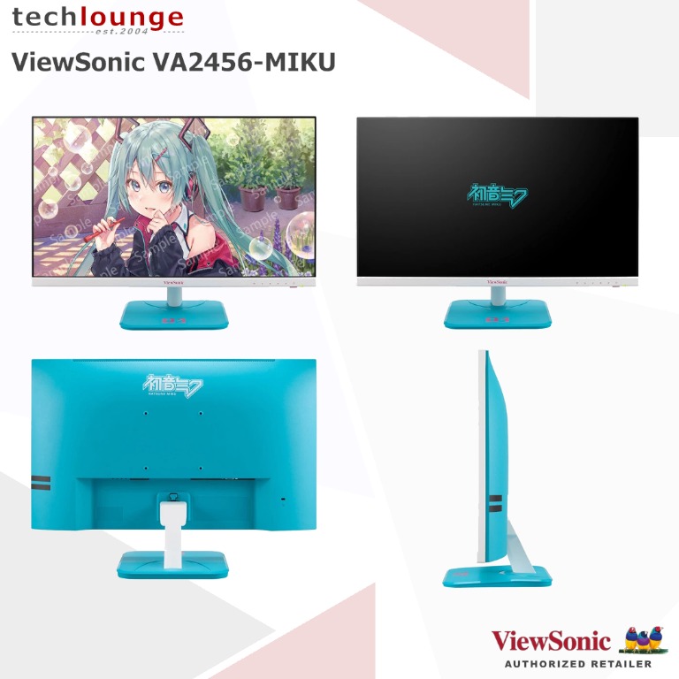 VIEWSONIC VA2456 - MIKU, Computers & Tech, Parts & Accessories, Monitor ...