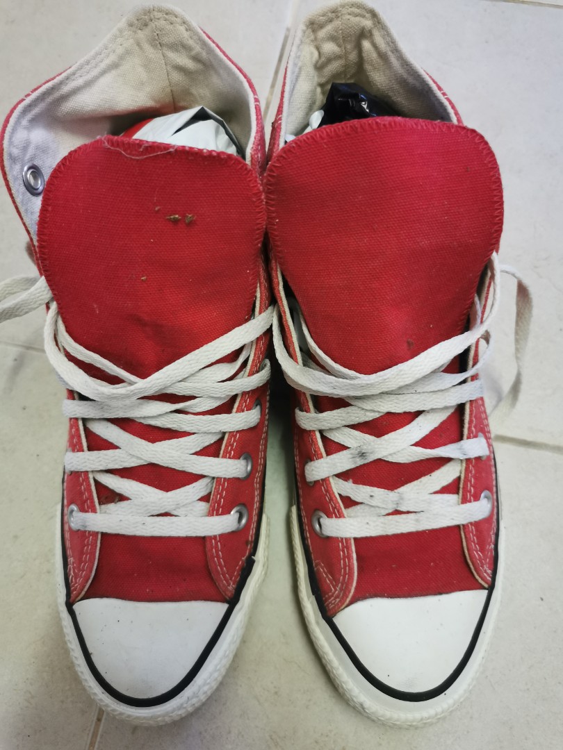 Vintage Converse All Star 80an Merah USA, Men's Fashion, Footwear ...