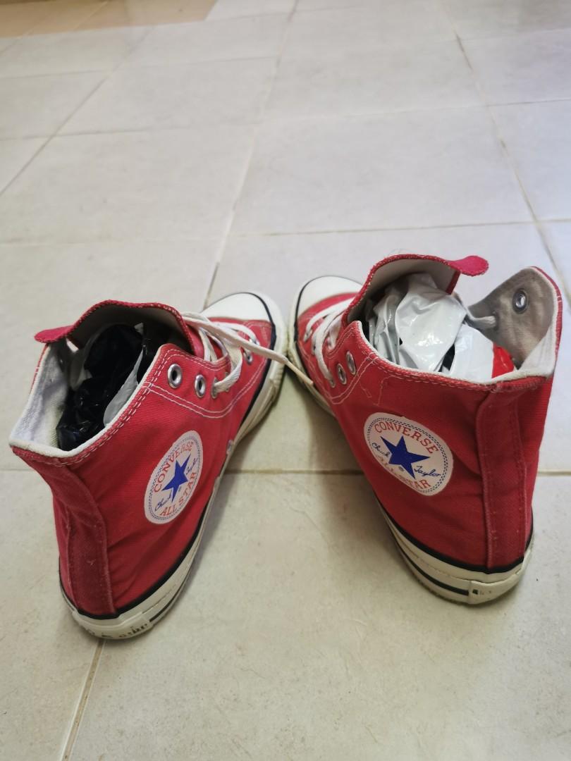 Vintage Converse All Star 80an Merah USA, Men's Fashion, Footwear ...