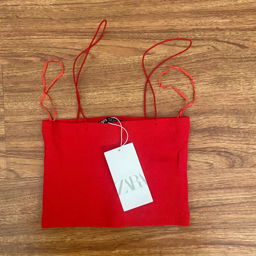 zara string top, Women's Fashion, Tops, Sleeveless on Carousell