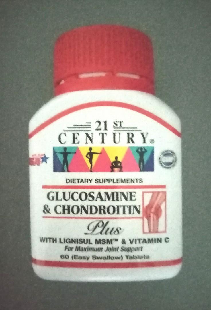 21 ST CENTURY GLUCOSAMINE & CHONDROITIN PLUS WITH LIGNISUL MSM ...