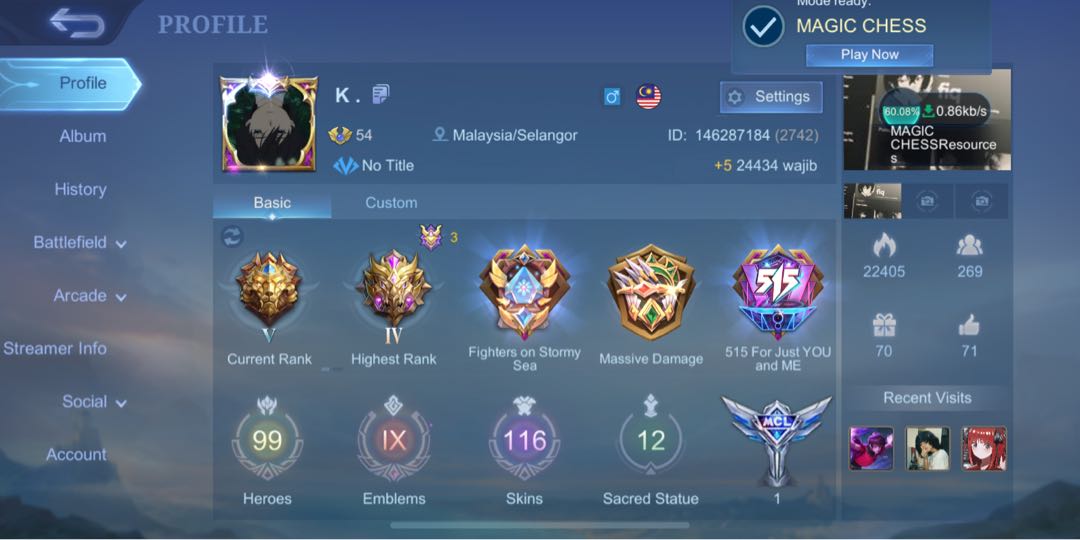 acc mobile legends for sale on Carousell