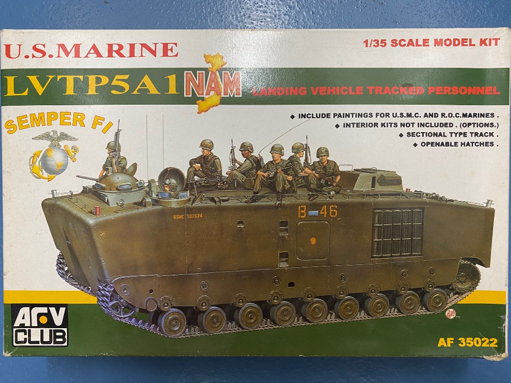 AFV Club U.S.Marine LVTP5A1 "Nam" Landing Vehicle Tracked Personnel (1: ...