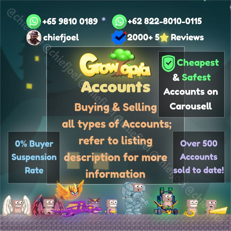 All kinds of Growtopia Accounts (Including Legendary) for Diamond Locks ...