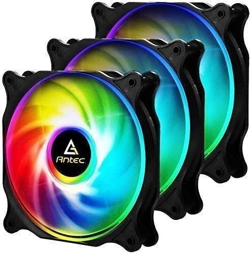Antec 120mm RGB fan, 4 pin RGB, F12 Series,RGB High Performance PC Fan ...