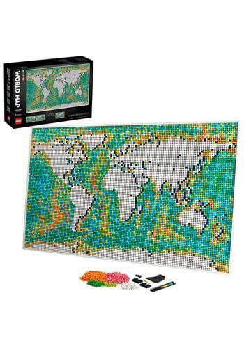Assembled Lego World Map, Hobbies & Toys, Toys & Games on Carousell