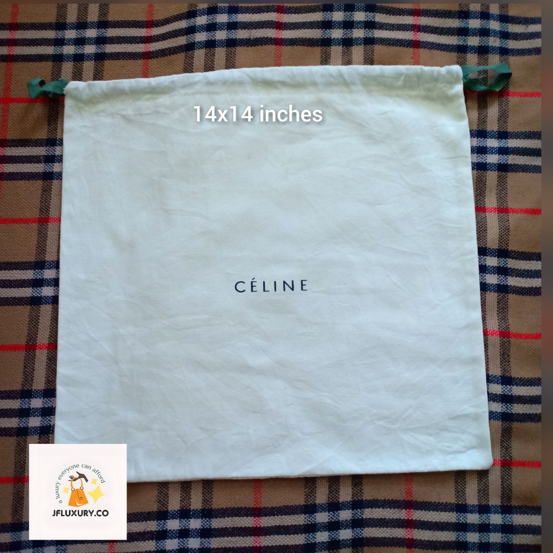 Authentic Celine dust bag 14x14 inches, Luxury, Bags & Wallets on Carousell