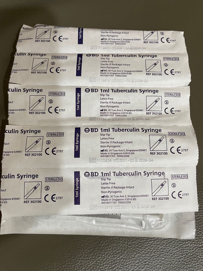 BD syringe (1ml), Babies & Kids, Nursing & Feeding, Breastfeeding ...
