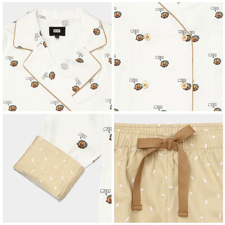 BT21 SHOOKY Cropped pajama set, Women's Fashion, Undergarments ...