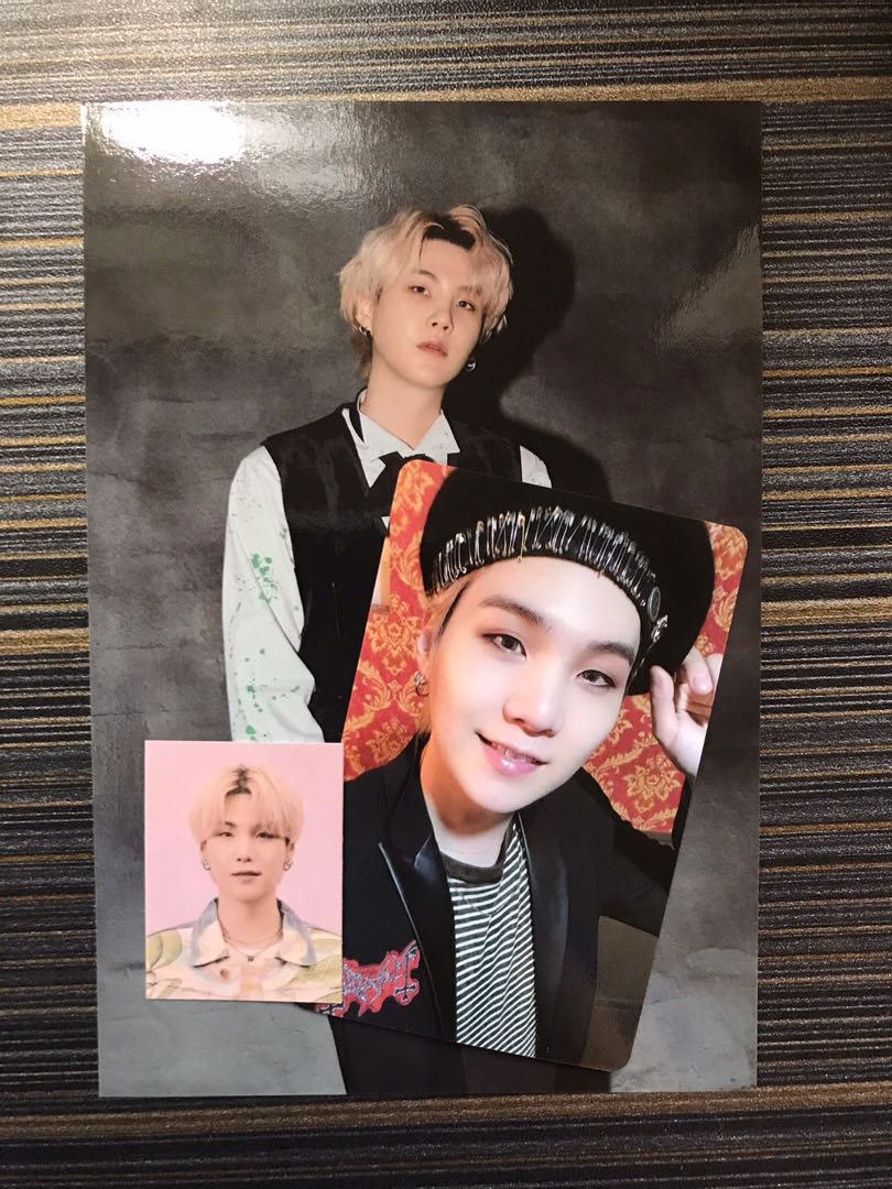 BTS Suga Yoongi Official SG 2022 PC Postcard ID Photo Set, Hobbies ...