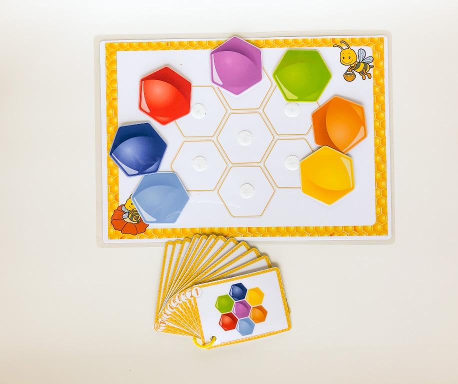 Children Reusable Activity Book | Honeycomb Color Matching | Cognitive ...