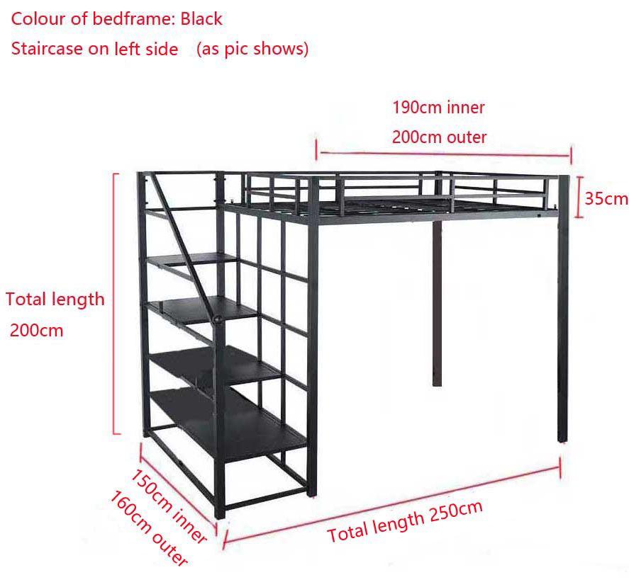 Customs made Loft bed frame, Furniture & Home Living, Furniture, Bed ...