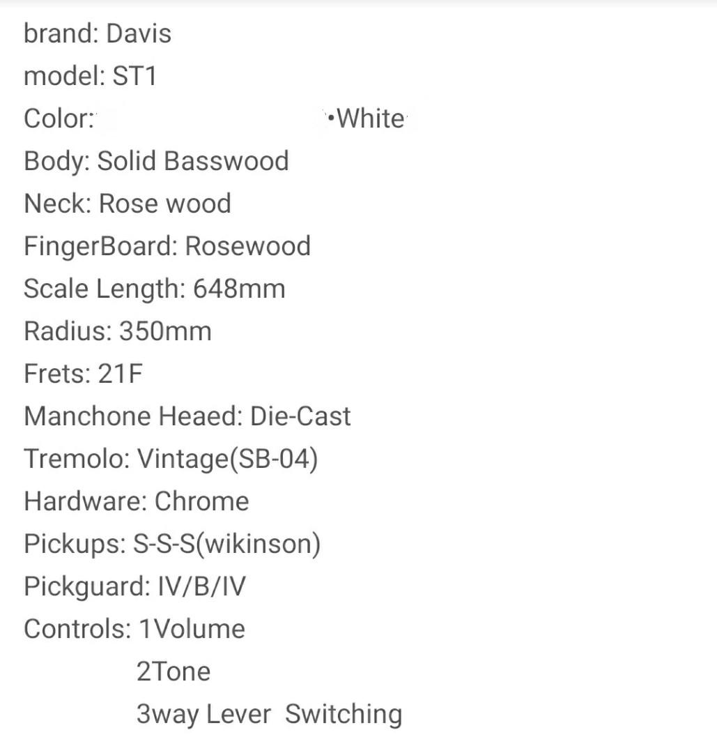 DAVIS Electric Guitar and Amplifier, Hobbies & Toys, Music & Media ...