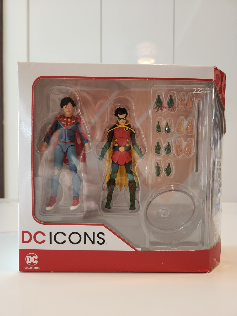DC Icons DC Collectibles Super Sons Damian Wayne Robin and Jon Kent ...