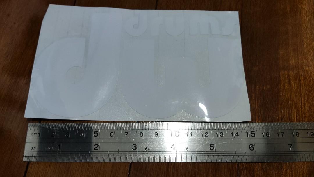 DW drum workshop logo sticker 6" (length) x 3.5" (width), Hobbies ...