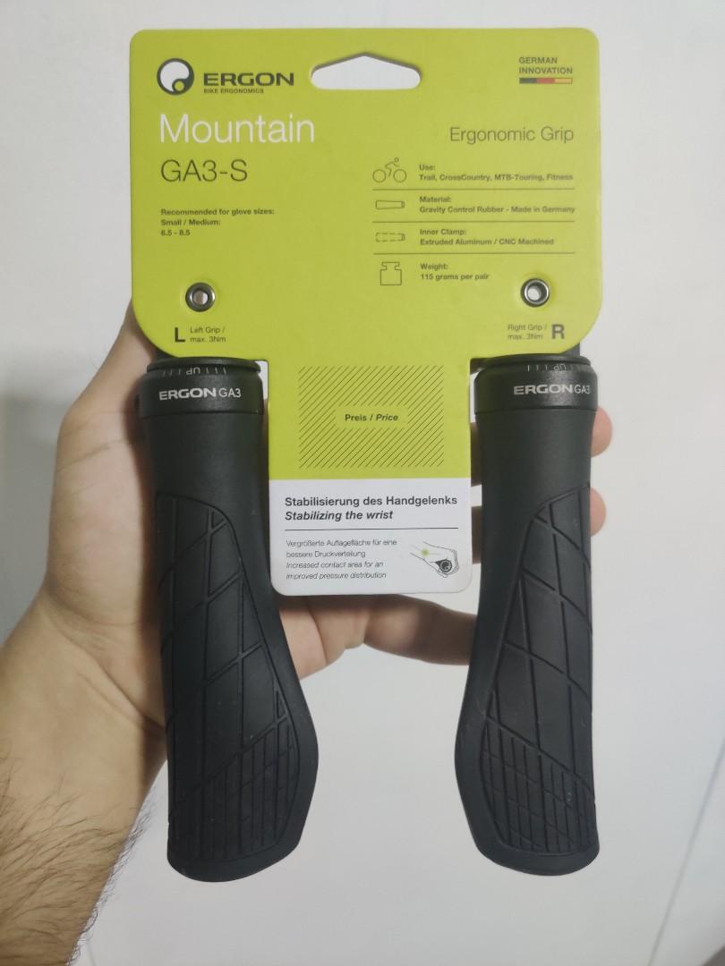 Ergon GA3 Ergonomic Grips Black, Sports Equipment, Bicycles & Parts ...