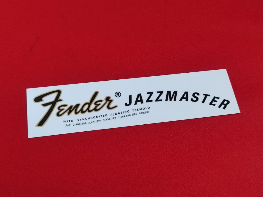 FENDER JAZZMASTER WATERSLIDE GUITAR DECAL, BLACK, Hobbies & Toys, Music ...