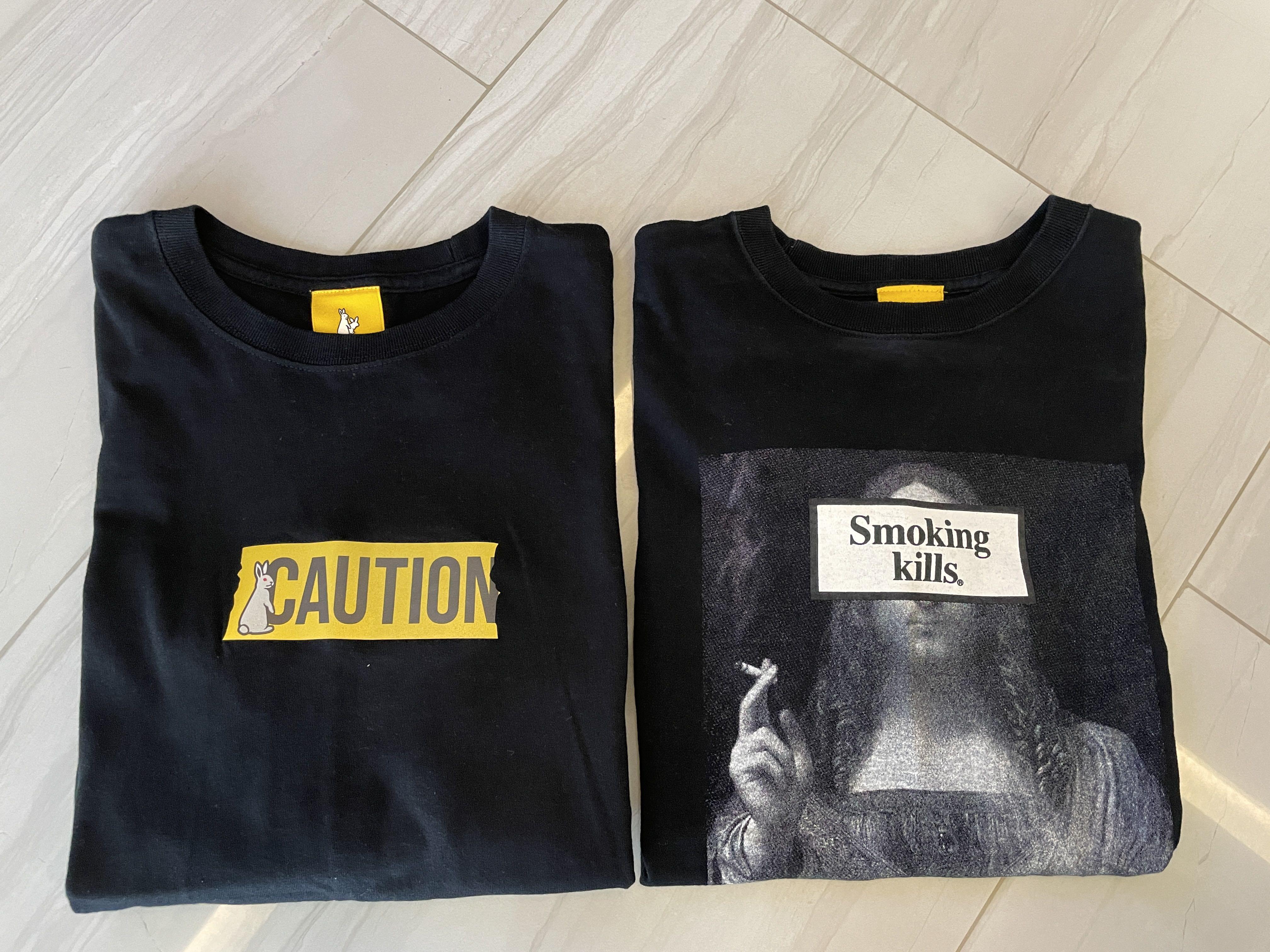 FR2 Caution Reflective Logo Jesus Smoking Kills Bundle, Men's Fashion ...