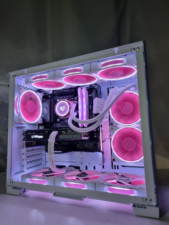 [Free delivery] Pink Custom Gaming PC / RTX 3060TI ZOTAC + INTEL I5 ...