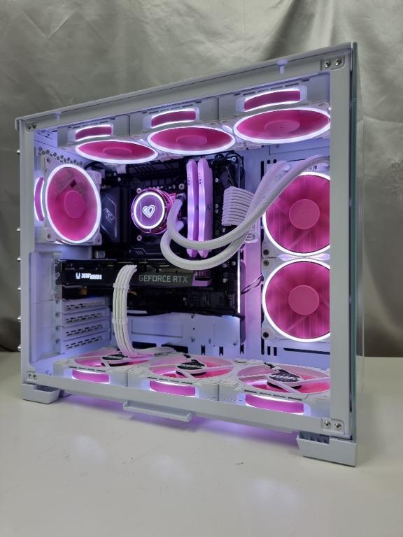 [Free delivery] Pink Custom Gaming PC / RTX 3060TI ZOTAC + INTEL I5 ...